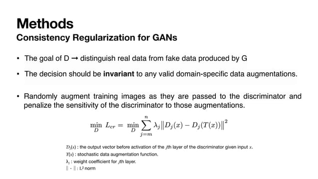 consistency regularization for generative adversarial networks_review | PPT