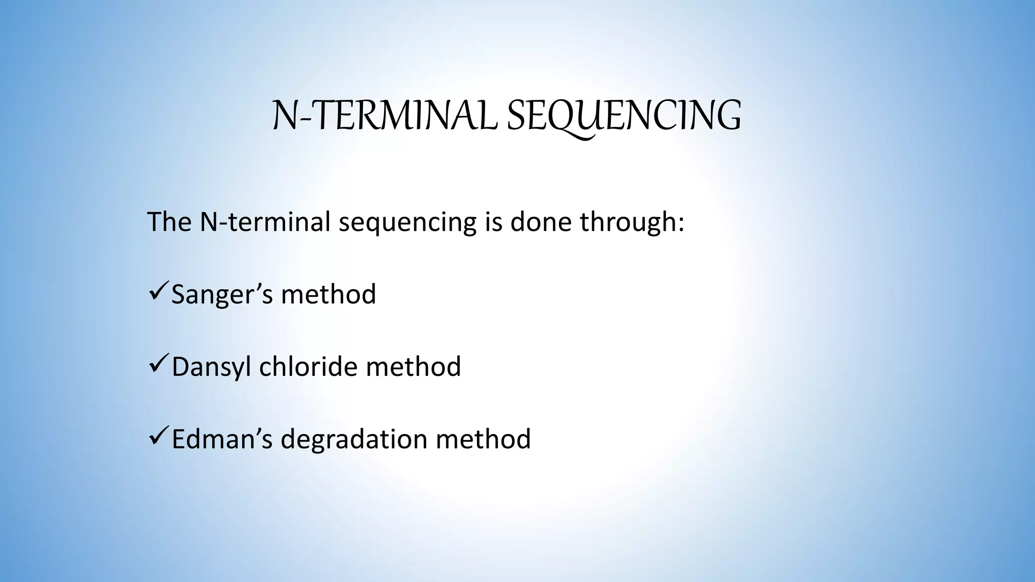 protein sequence analysis | PPTX