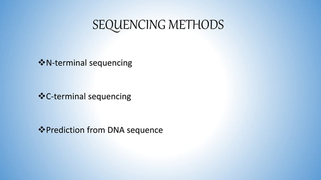 Protein Sequence Analysis Pptx Chemistry Science