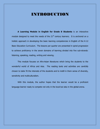 module in english grade 8 | PDF