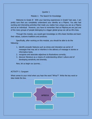 module in english grade 8 | PDF