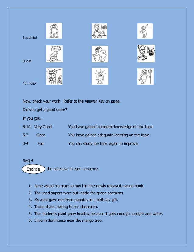 module in english grade 8