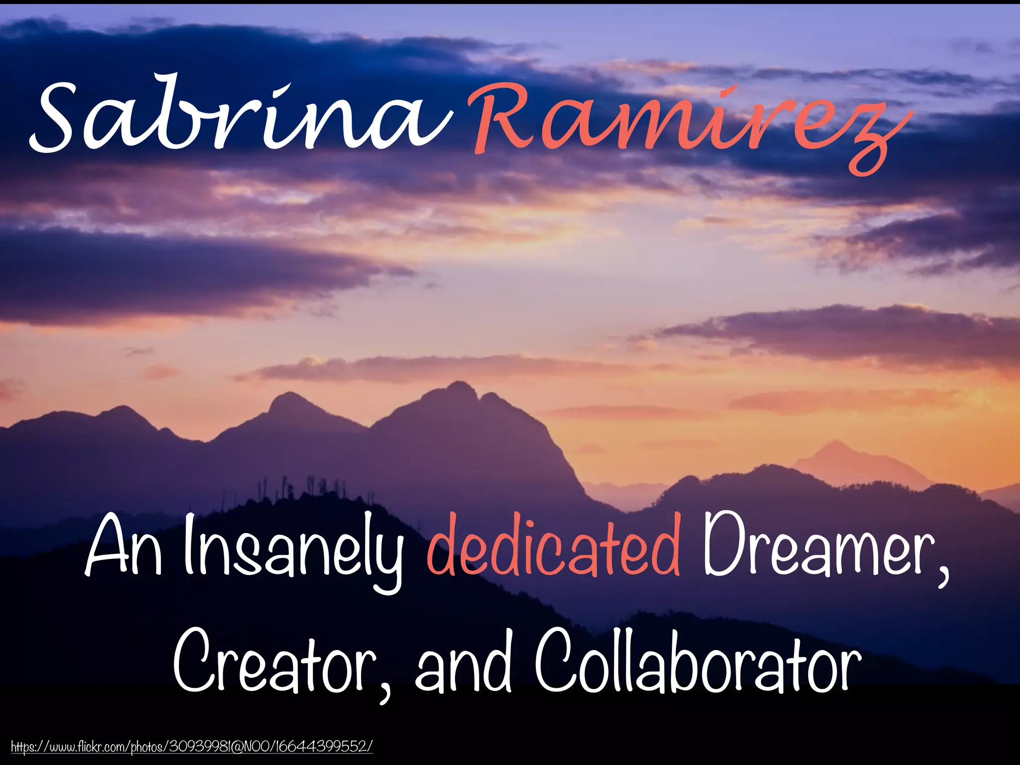 Sabrina Ramirez Visual Resume | PDF | Social Networking | Internet