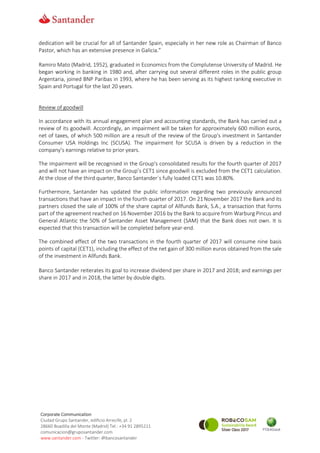 Ramiro Mato joins Banco Santander’s Board and Executive Committee | PDF