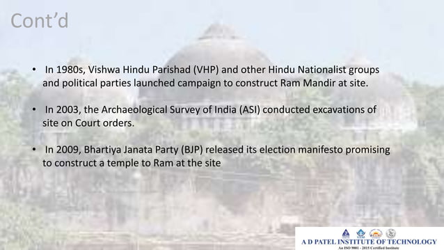 Ram janmabhoomi:Ayodhya | PPTX