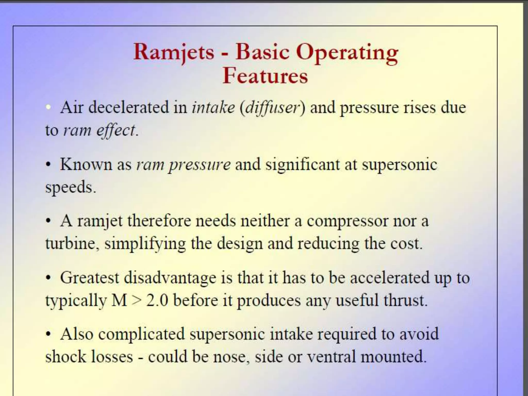 Ramjet engines | PPTX