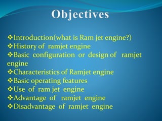 Ramjet engines | PPTX