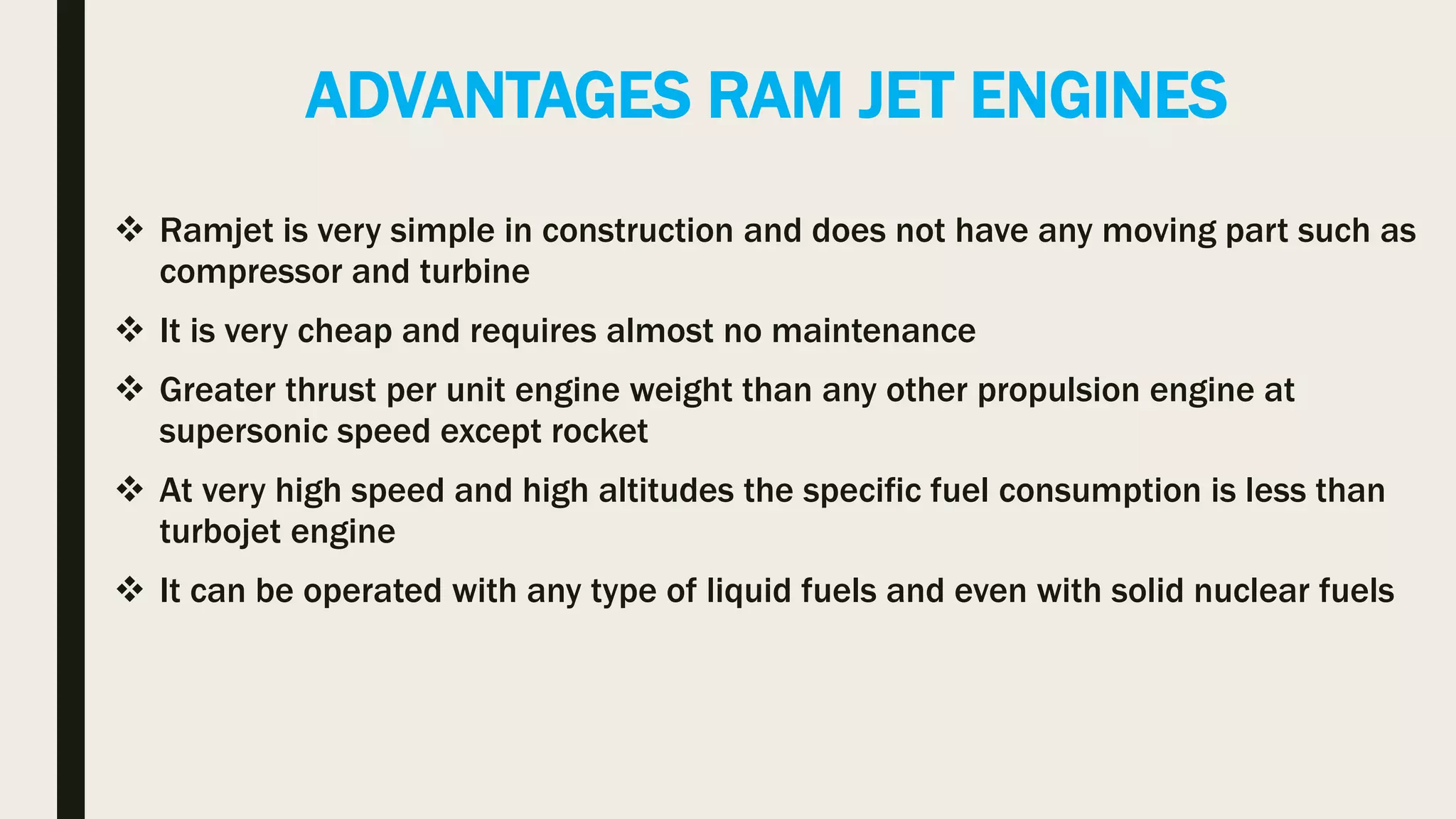 Ram jet propulsive engine | PPTX