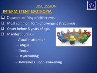 Ramji pandey EXOTROPIA PPT | PPTX