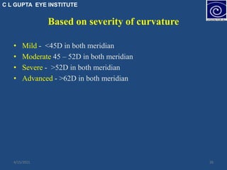 corneal topography by ramji pandey ...C L GUPTA eye institute | PPTX