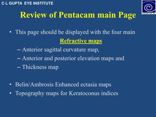 corneal topography by ramji pandey ...C L GUPTA eye institute | PPTX