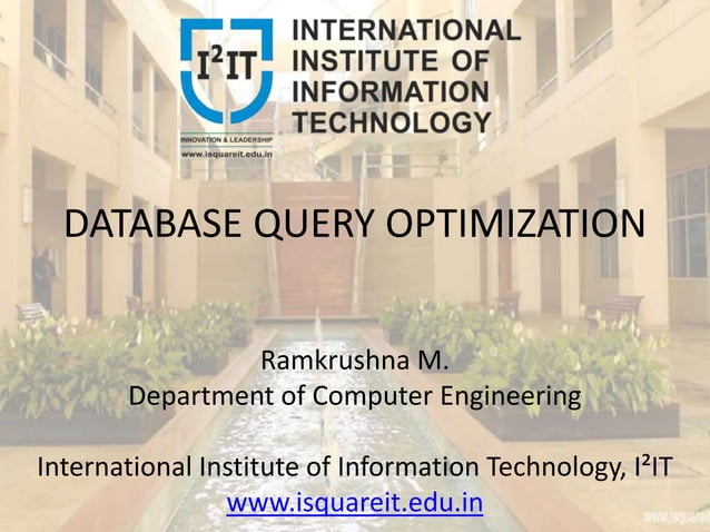 Database Query Optimization | PPTX | Databases | Computer Software and ...