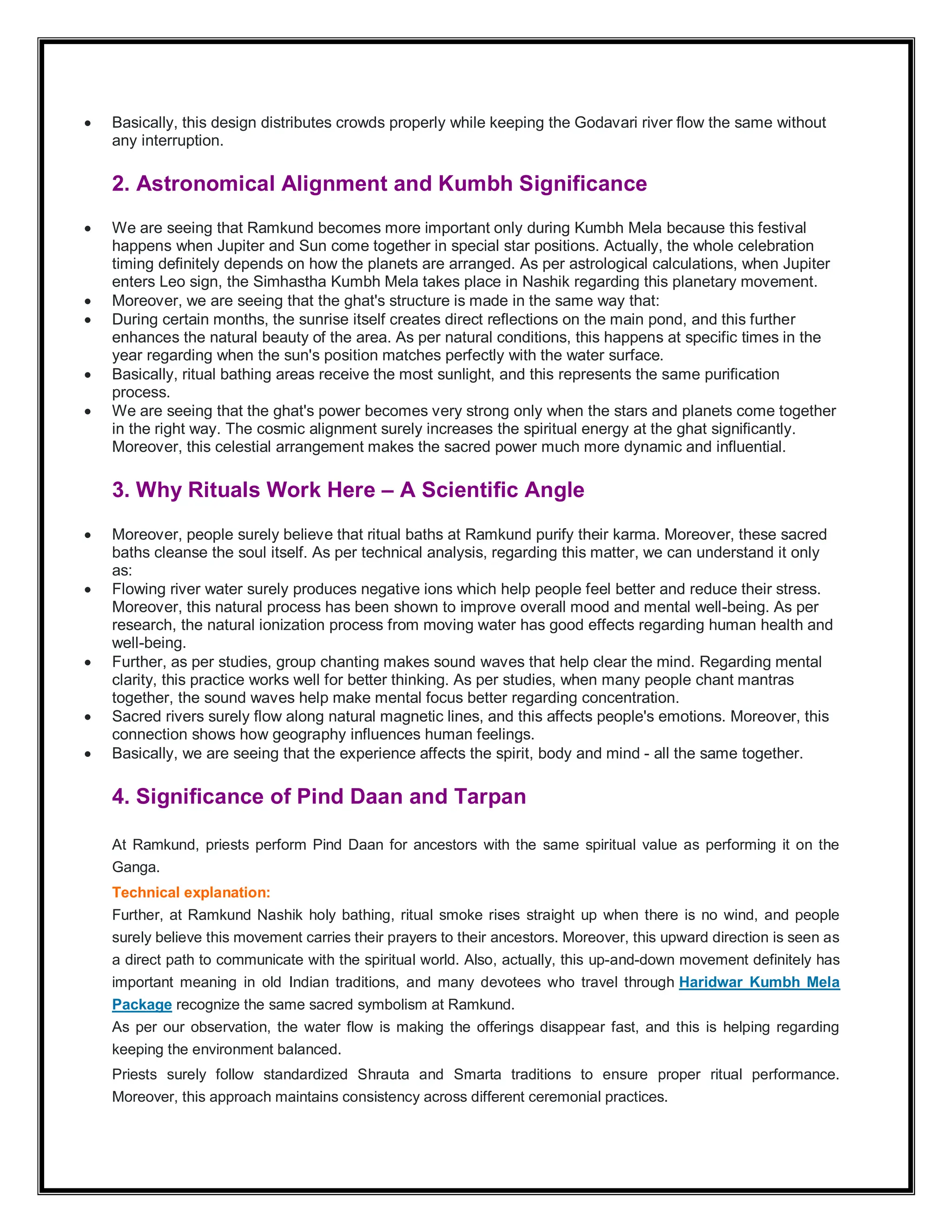 Ramkund Nashik: The holy bathing ghat where rituals come alive | PDF