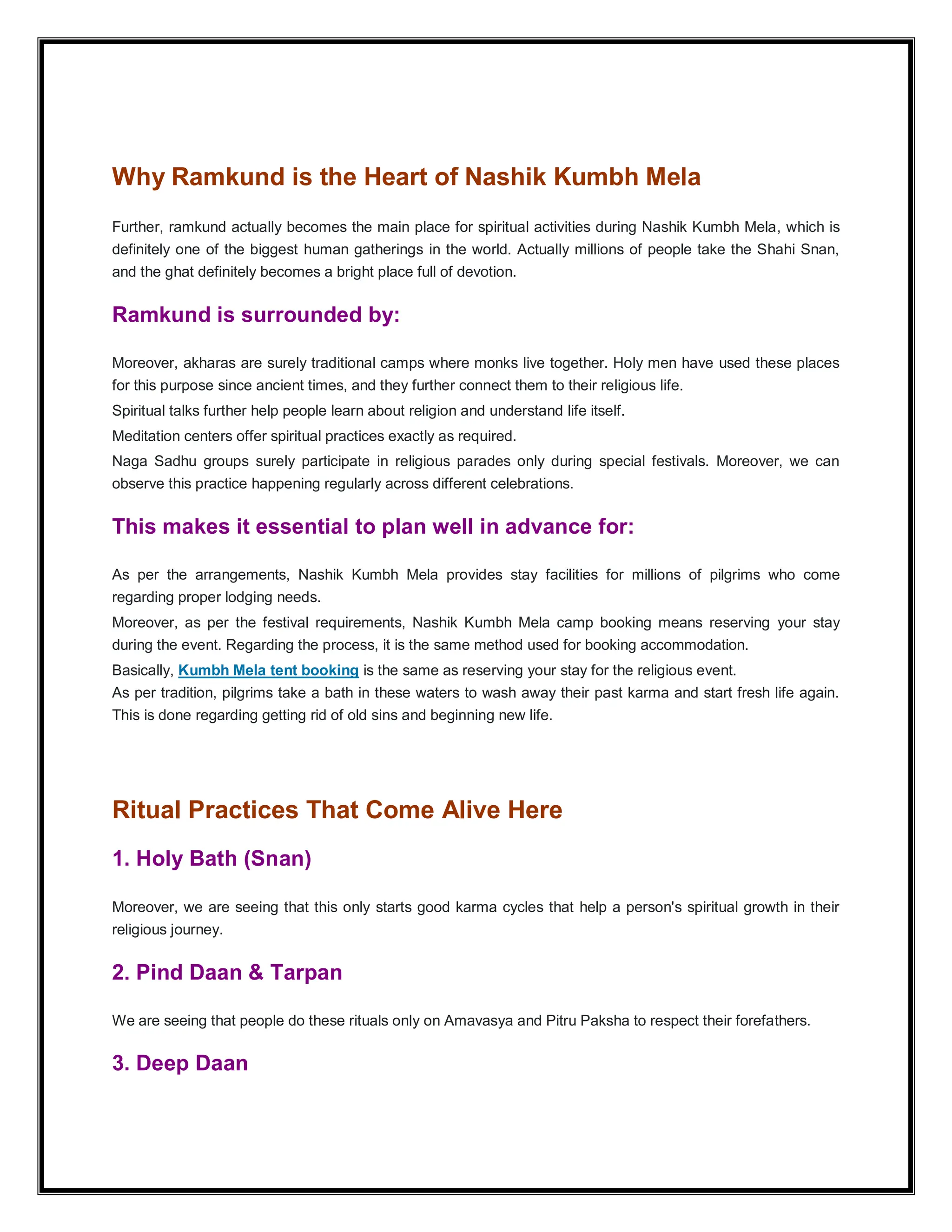 Ramkund Nashik: The holy bathing ghat where rituals come alive | PDF