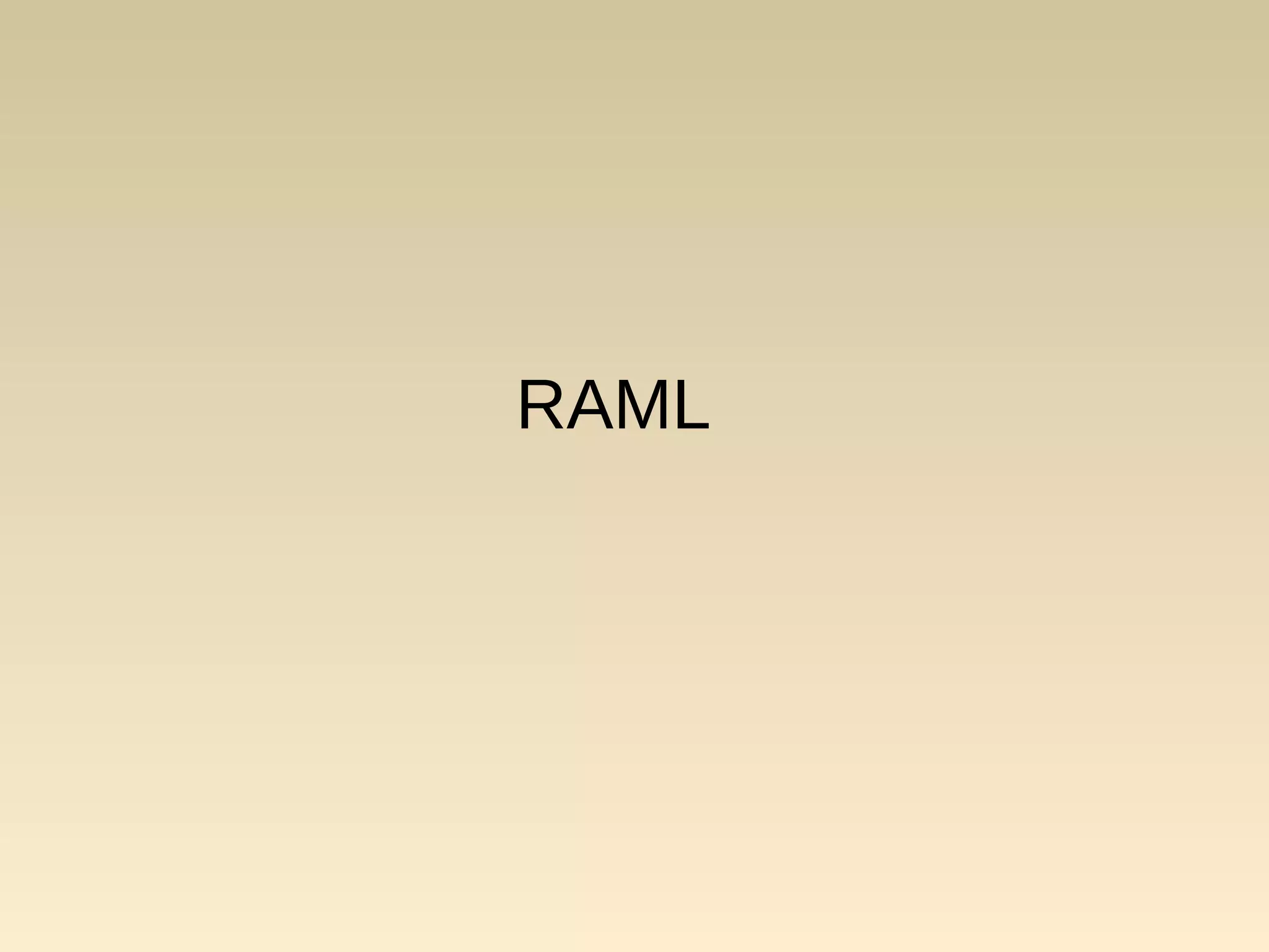 Raml | PPT