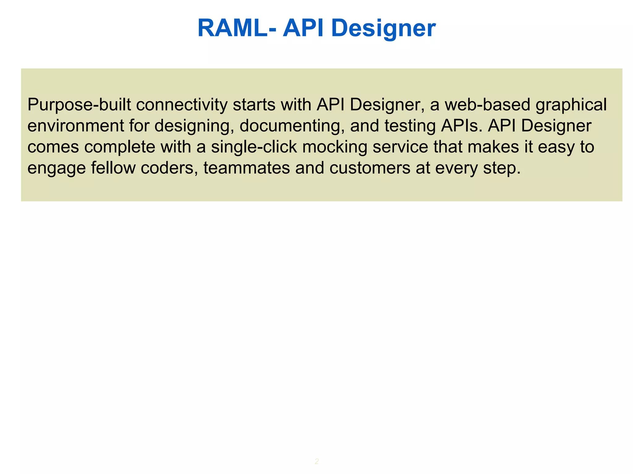 Raml api designer | PPT
