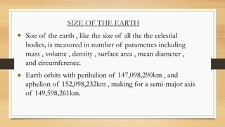 EARTH IN SOLAR SYSTEM | PPTX