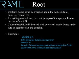 Design API using RAML - basics | PPT