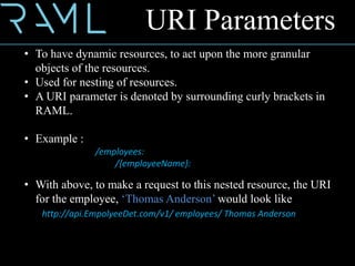 Design API using RAML - basics | PPT