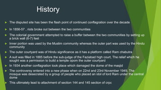 Presentation on the landmark case of Ram mandir | PPTX