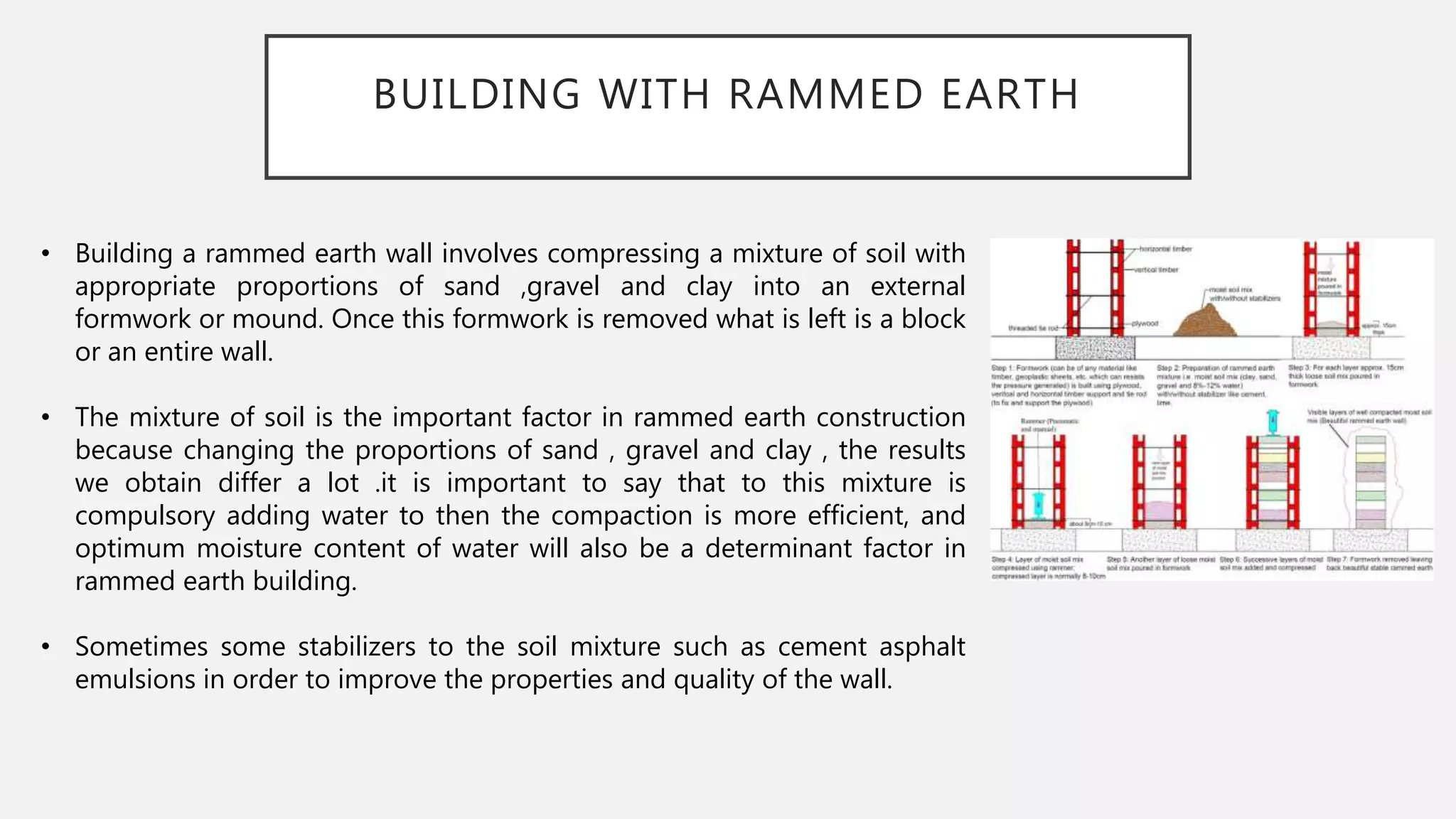 Rammed earth construction | PPTX