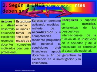 Ramón Abarca Fernández - Docencia y Evaluación | PPT