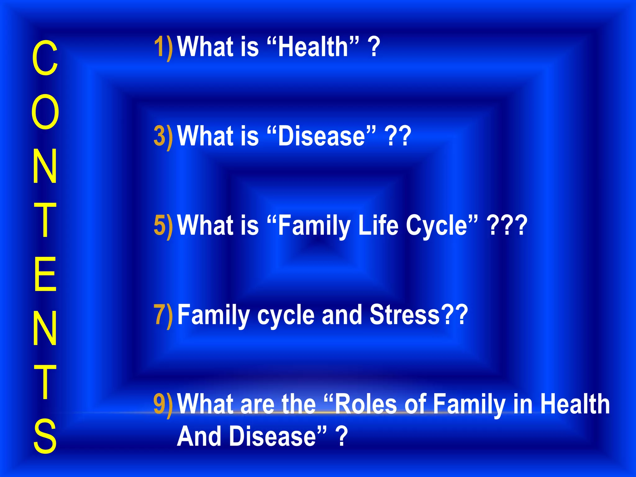 FAMILY IN HEALTH & DISEASE by RAM NAIK | PPT