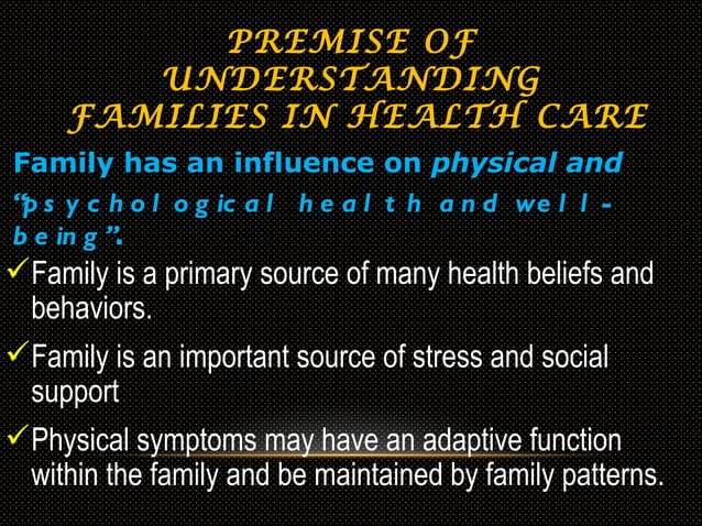 FAMILY IN HEALTH & DISEASE by RAM NAIK | PPT | Diseases and Conditions ...