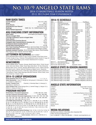 Angelo State Basketball Notes | PDF