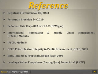 Tender Management by Ramon A. Pili | PPTX