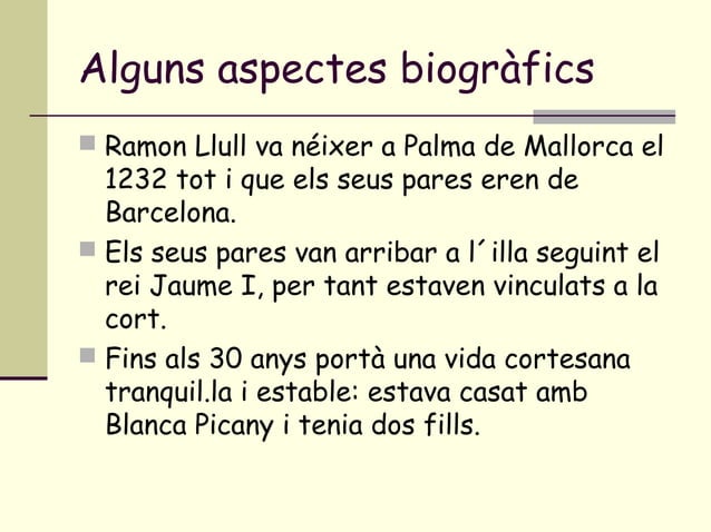 Ramon LLull | PPT