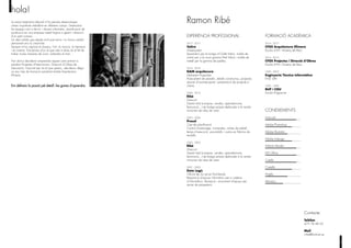 Ramon Ribé PORTFOLI | PDF