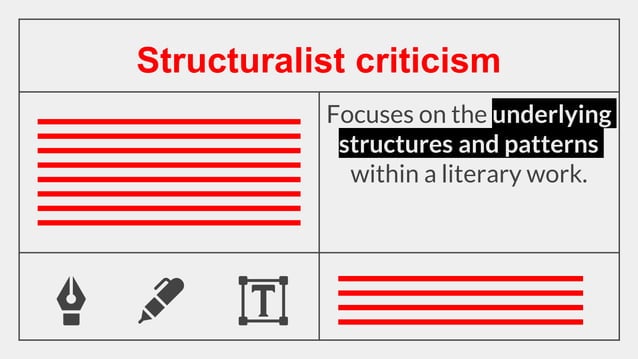 Literary Criticism: Structuralist Approach | PPTX | Books and Literature