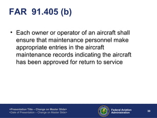 How to Survive a Ramp Check: Aircraft Operator Maintenance ...
