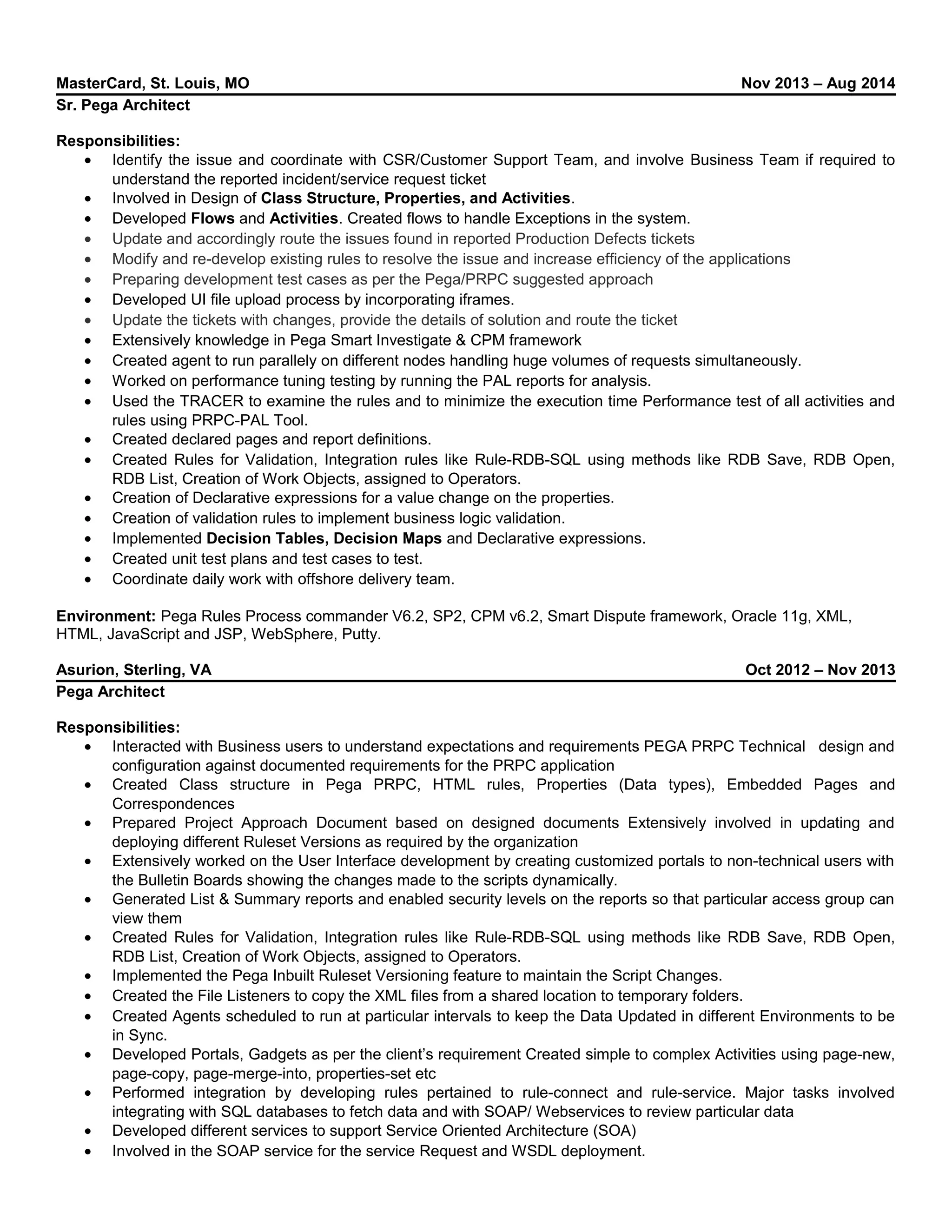 Ram pega cssa resume | DOC