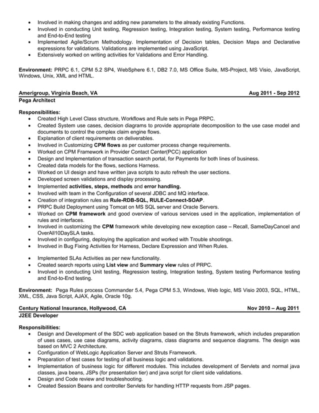 Ram pega cssa resume | DOC | Web Development | Internet