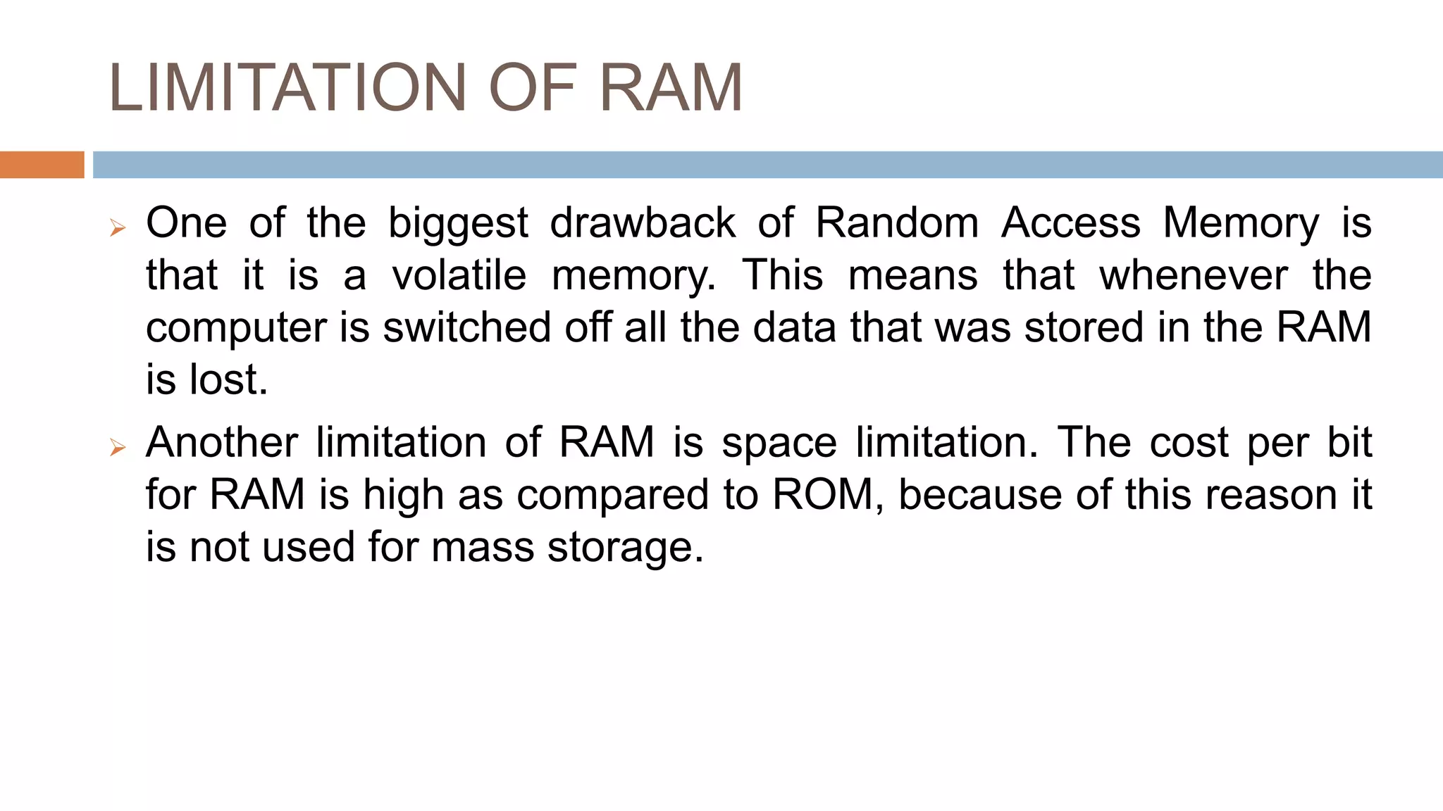Random Access Memory ppt | PPTX