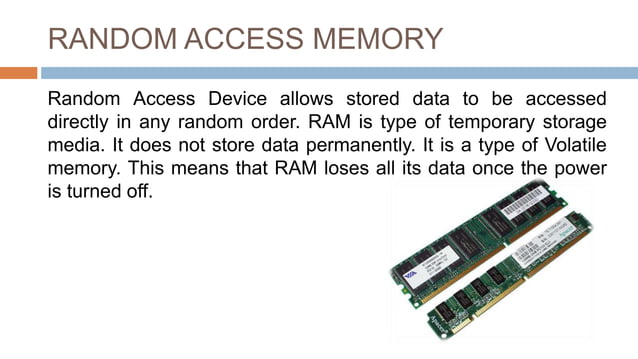 Random Access Memory ppt | PPTX