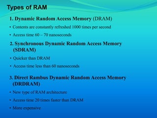 Random Access Memory | PPTX