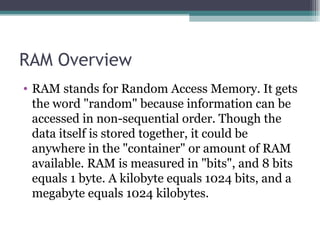 Ram presentation | PPT