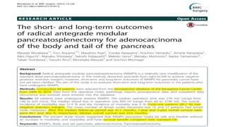 RAMPS.pptx surgery of pancreas done for radical resection | PPTX