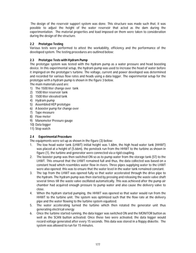 An Experimental Prototype for Low Head Small Hydro Power Generation ...