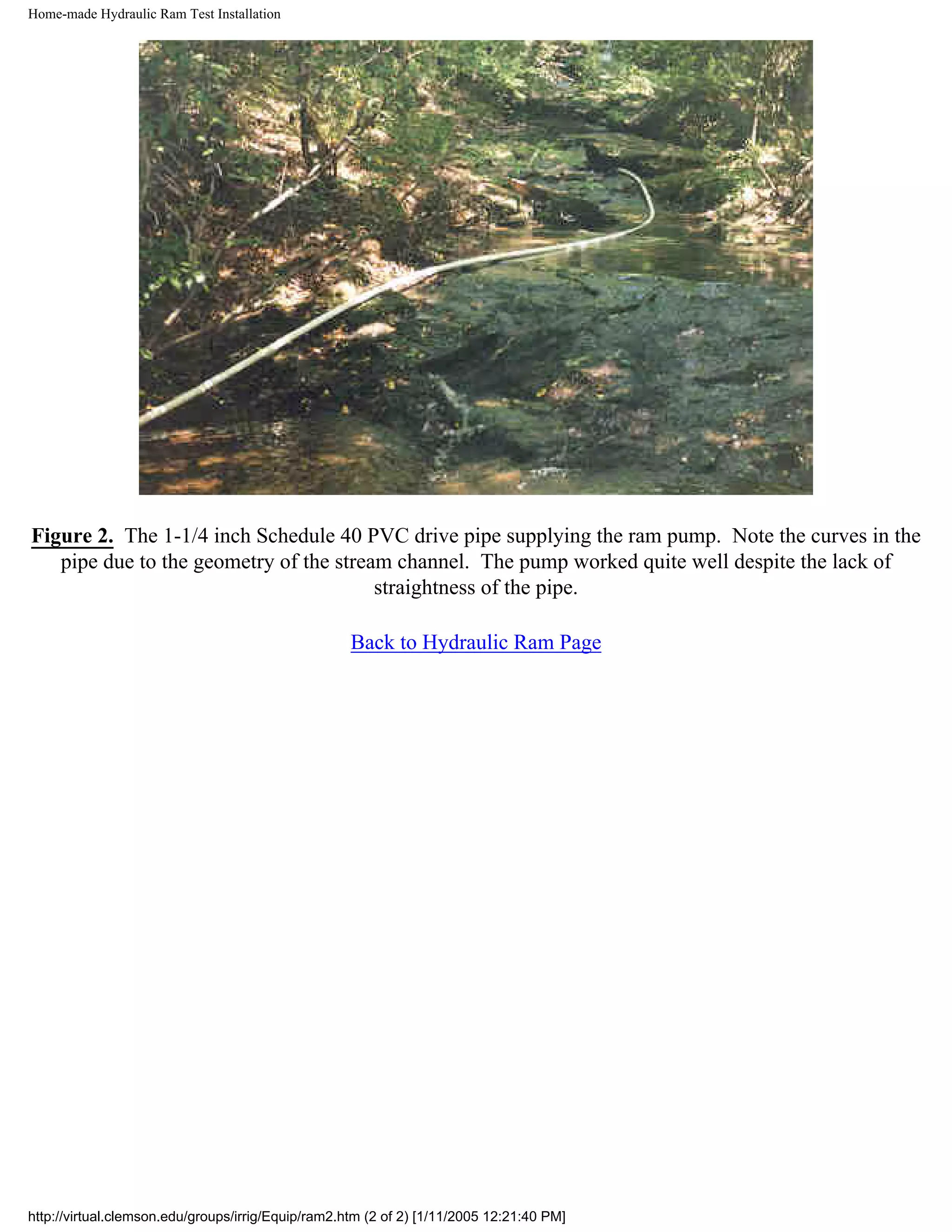 Home-Made Hydraulic Ram Pump - Clemson University | PDF