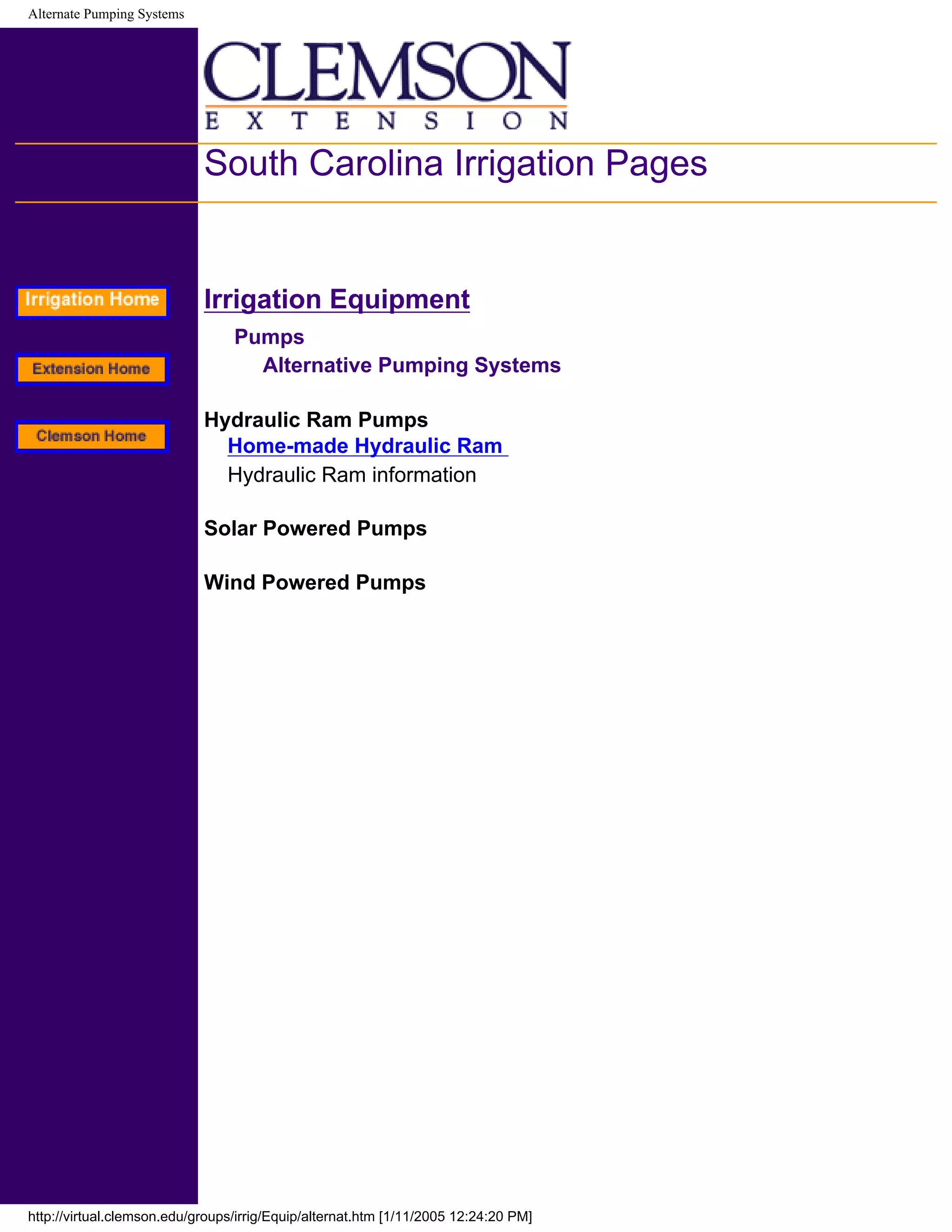 Home-Made Hydraulic Ram Pump - Clemson University | PDF