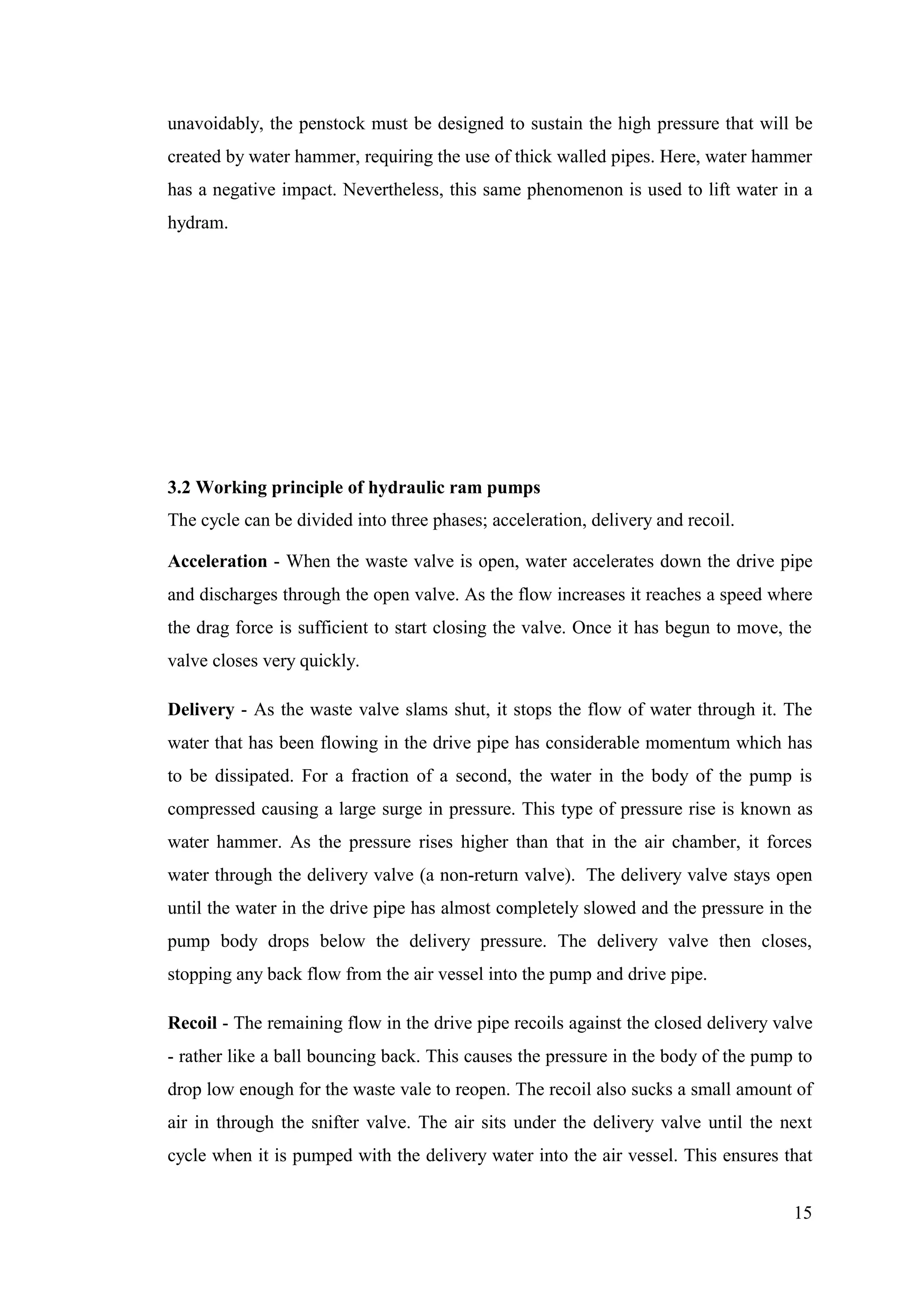 Hydram Pumps - Chapter 1: Introduction | PDF
