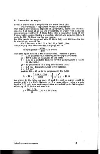Hydraulic Ram Pump: Consumers guide - Delft University of Technology | PDF