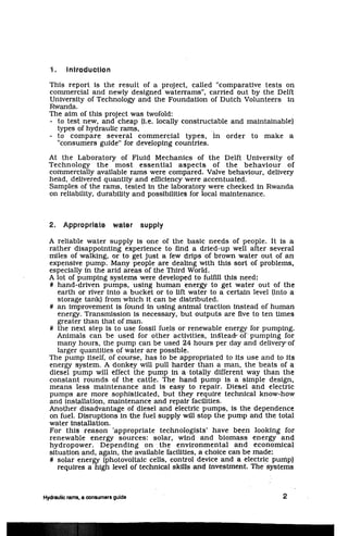 Hydraulic Ram Pump: Consumers guide - Delft University of Technology | PDF