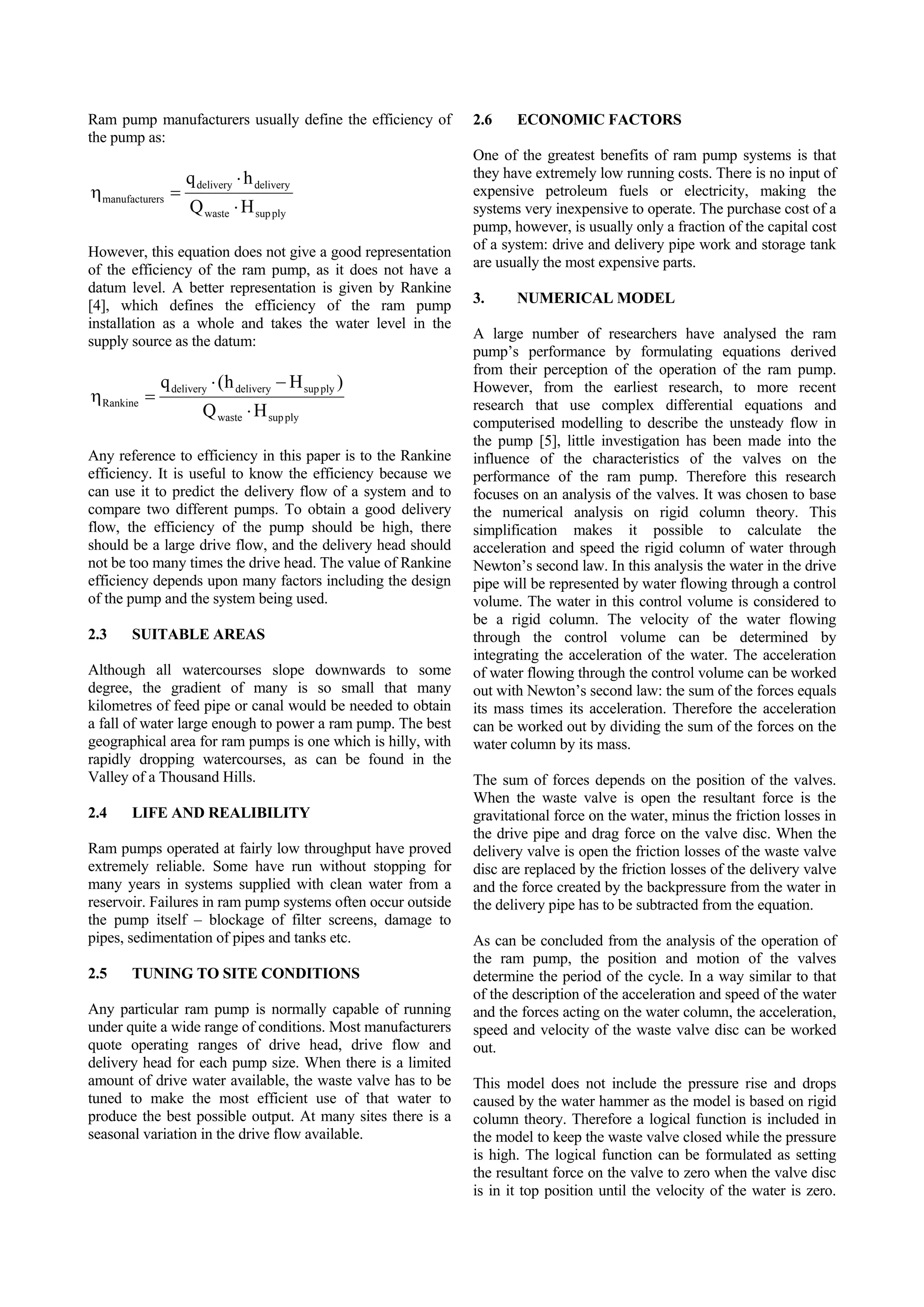 Hydraulic Ram Pumping in Rural Community Development - Rijswijk ...