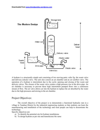 Installation of Hydraulic Ram Pump - Thapathali Campus, Kathmandu | PDF