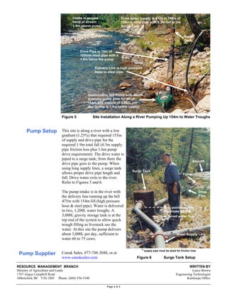 Using A Modified Hydraulic Ram to Pump Livestock Wate | PDF